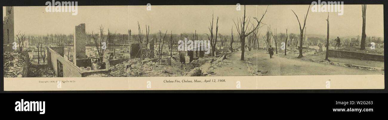 Chelsea fire, Chelsea, Mass., April 12, 1908 Stock Photo - Alamy