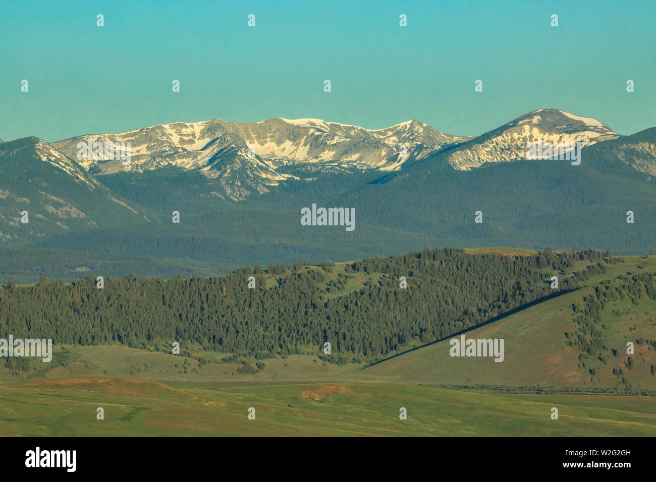 beaverhead mountains and foothills viewed from big hole pass near ...