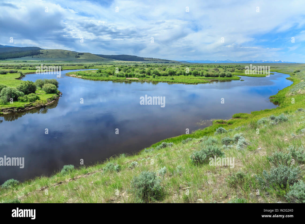 big hole river and valley near wisdom, montana Stock Photo - Alamy
