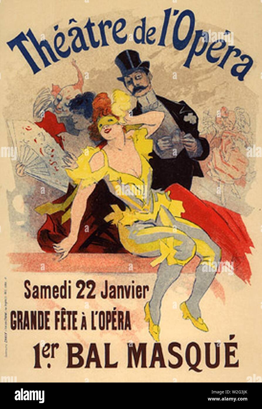 Cheret Jules - 1st Bal Masque (pl 105 Stock Photo - Alamy