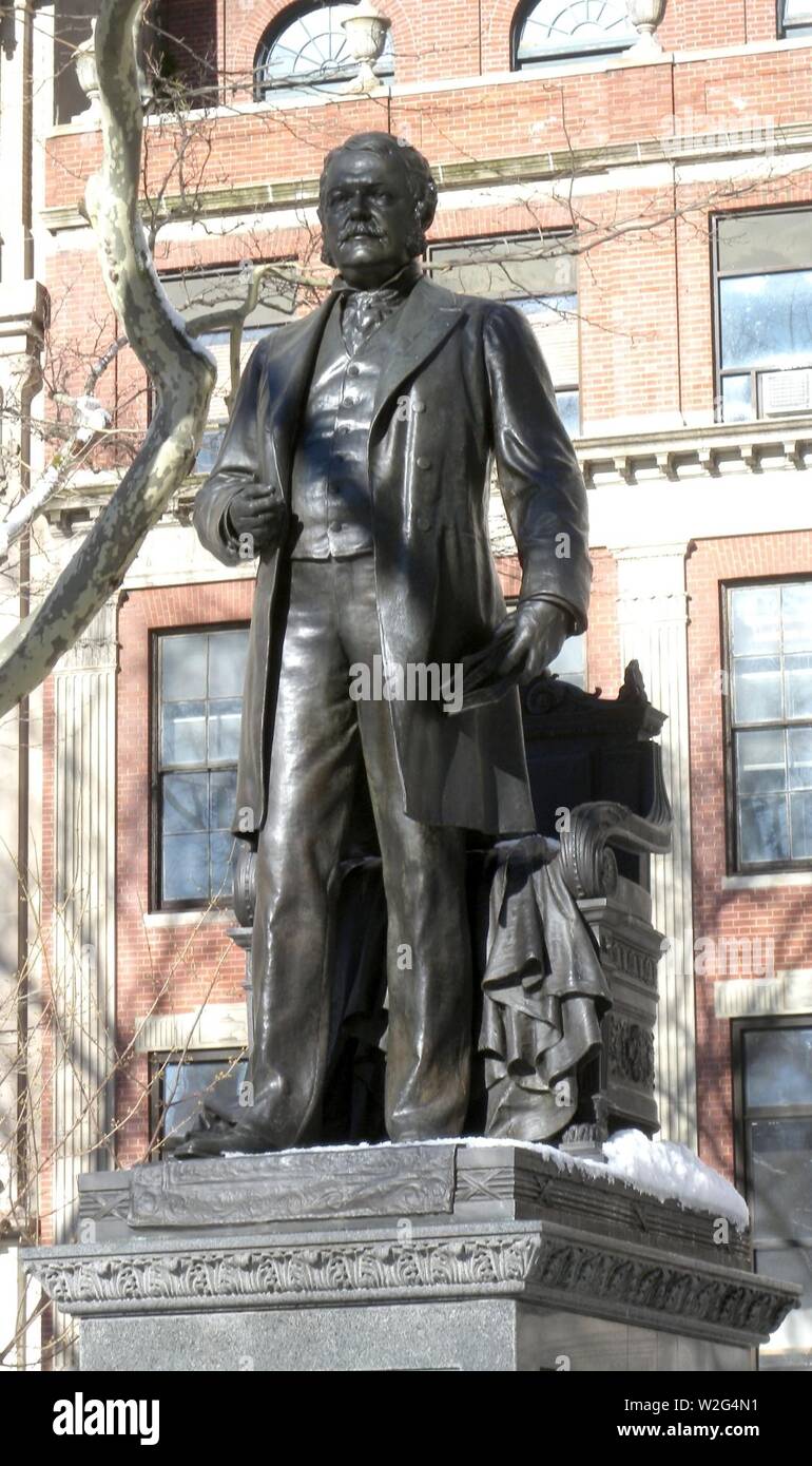 Chester A. Arthur statue by Bissell jeh Stock Photo - Alamy