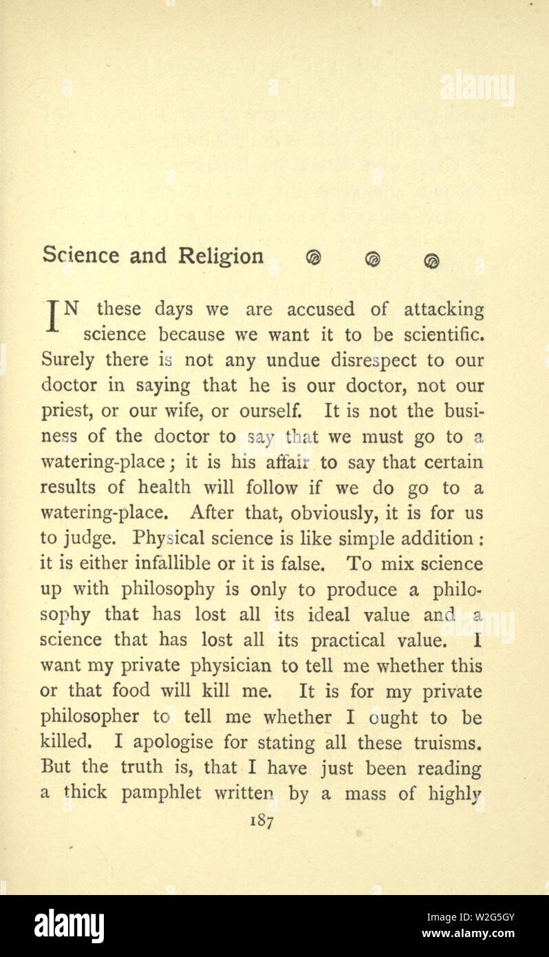 Chesterton - All Things Considered, p. 187 Stock Photo - Alamy