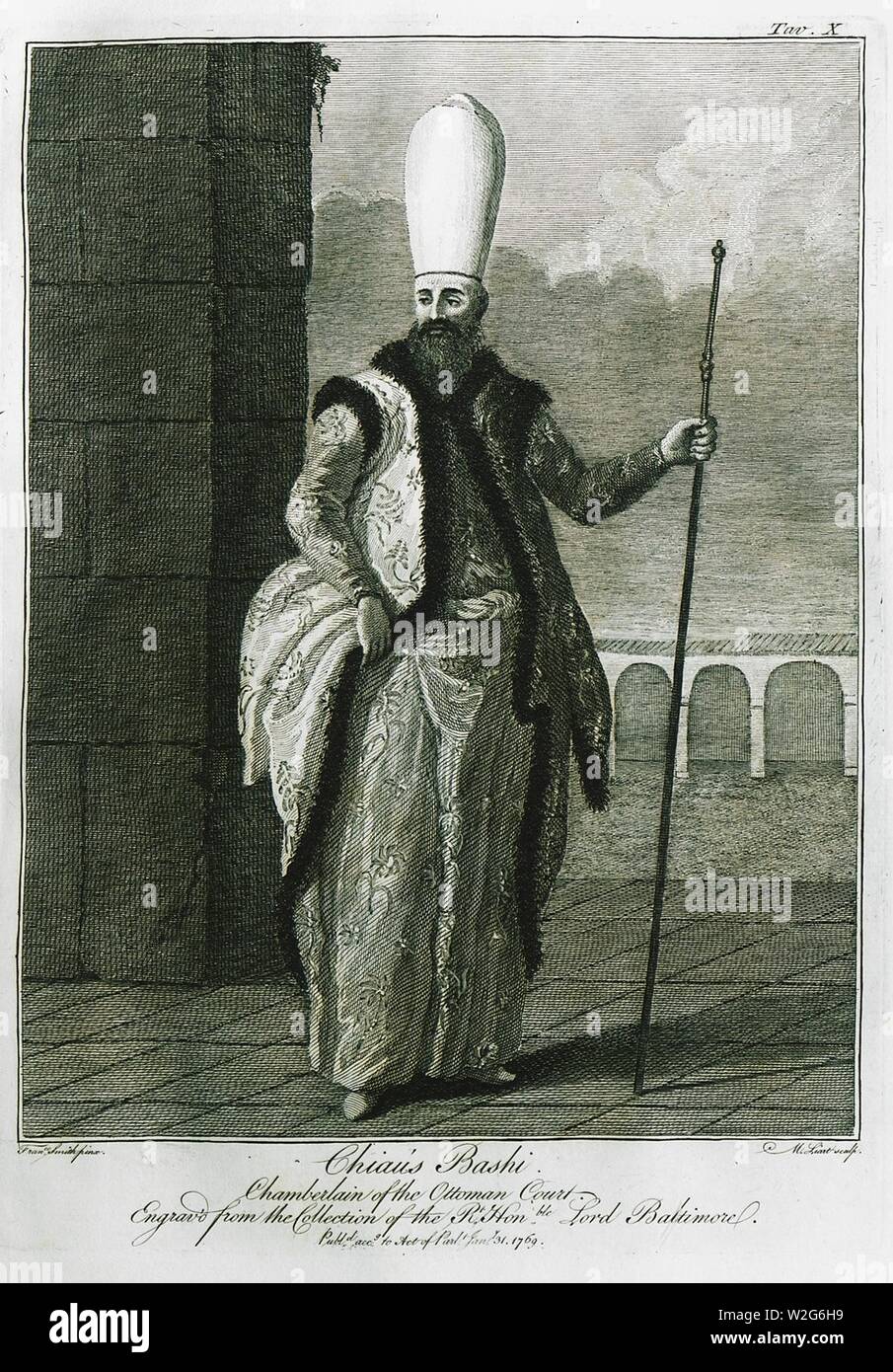 Chiaus Bashi - Calvert Frederick (baron Baltimore) - 1769 Stock Photo ...