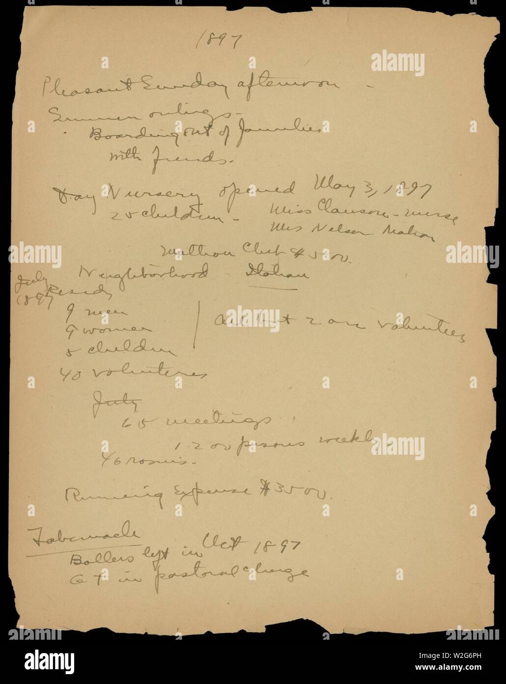 Chicago Commons Notes Stock Photo - Alamy