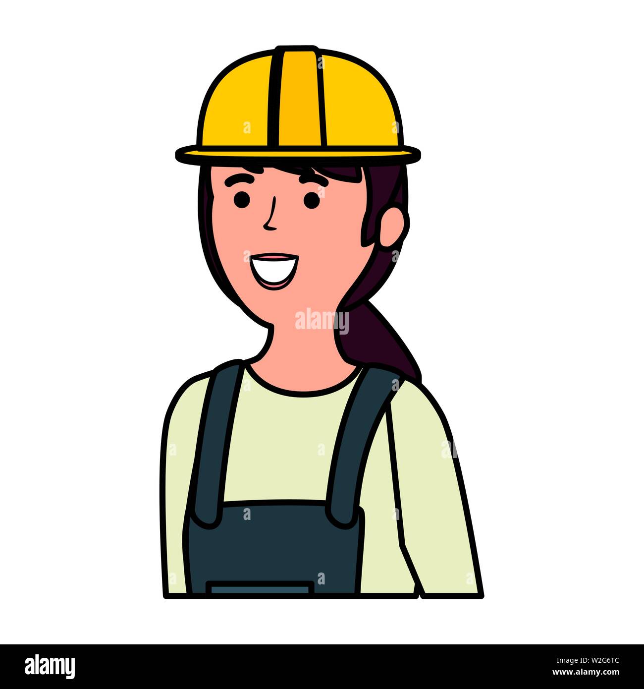 young female mechanic worker character Stock Vector Image & Art - Alamy