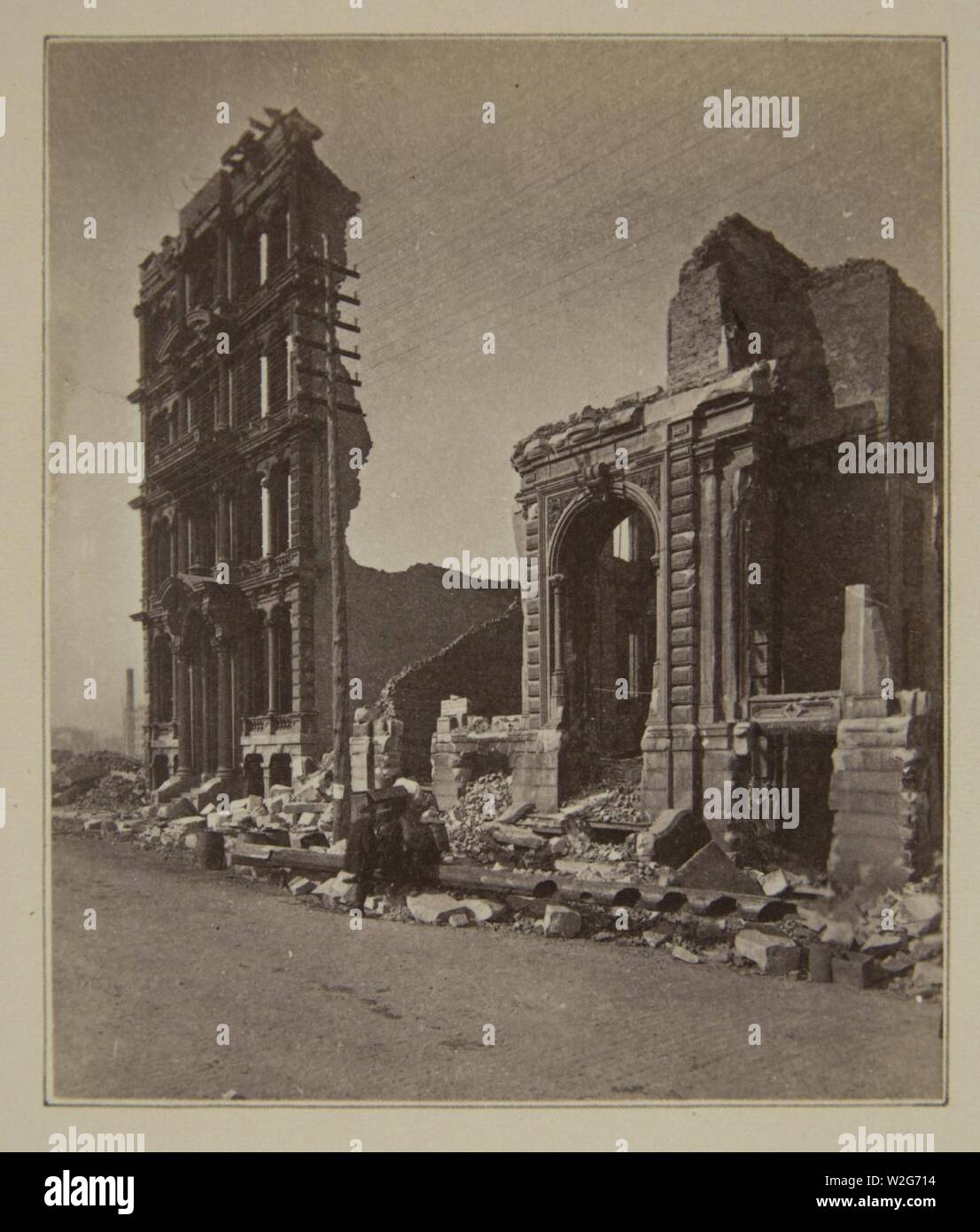 Chicago Fire of 1871, Insurance Building Washington St Stock Photo - Alamy