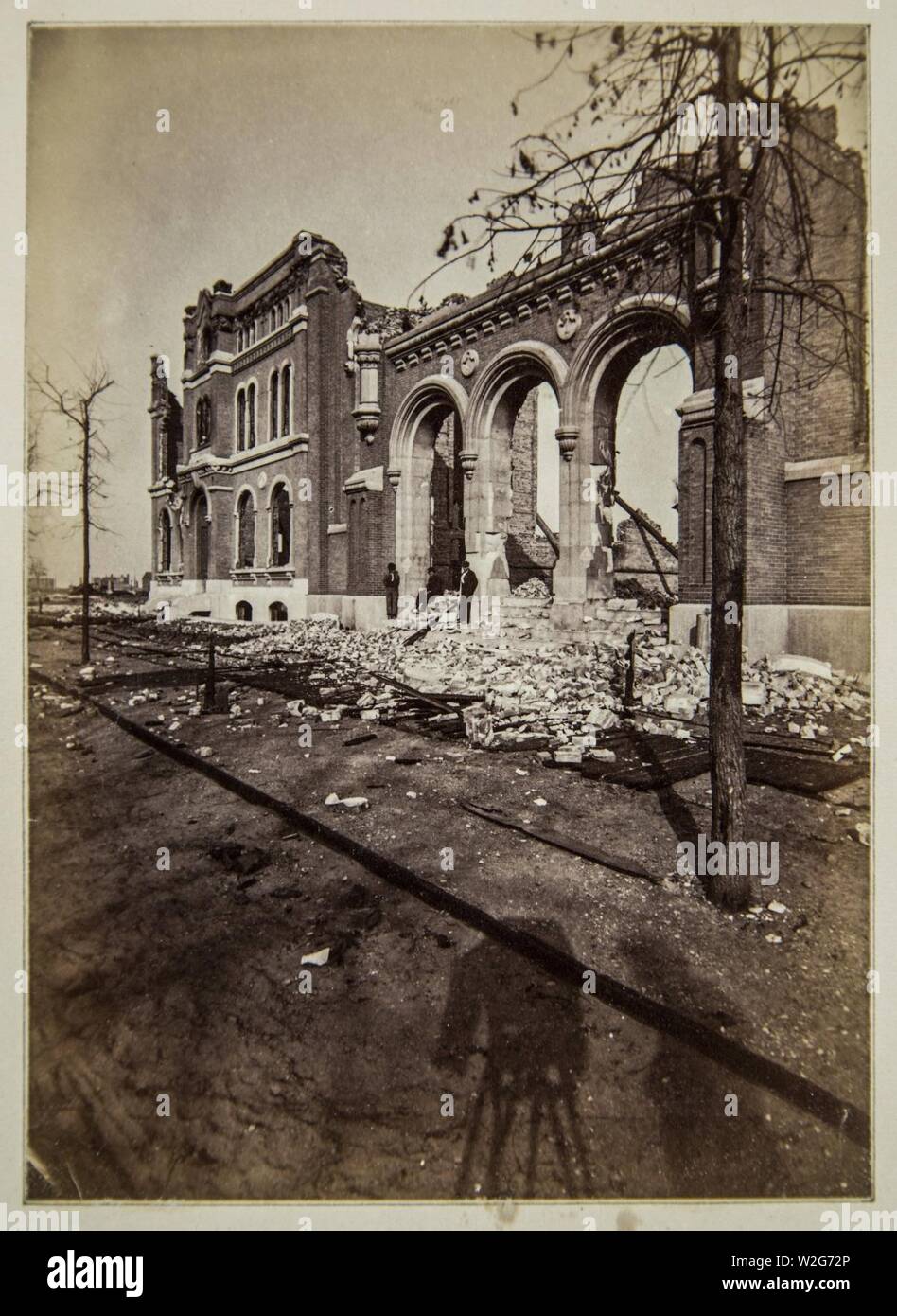 Chicago Fire of 1871, St. Joseph German Catholic Church Stock Photo - Alamy