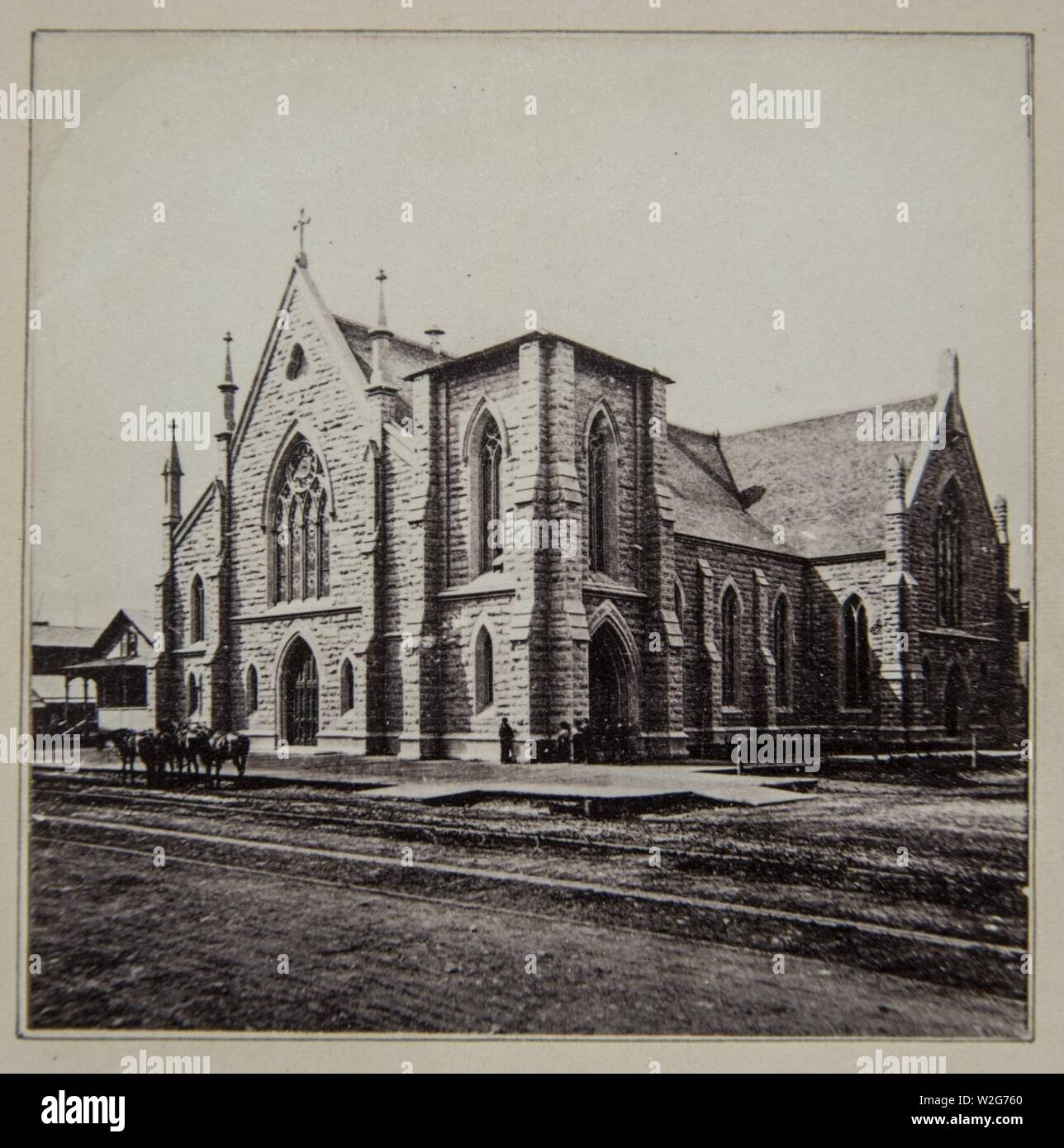 Chicago pre-fire, Grace M.E. Church Stock Photo - Alamy