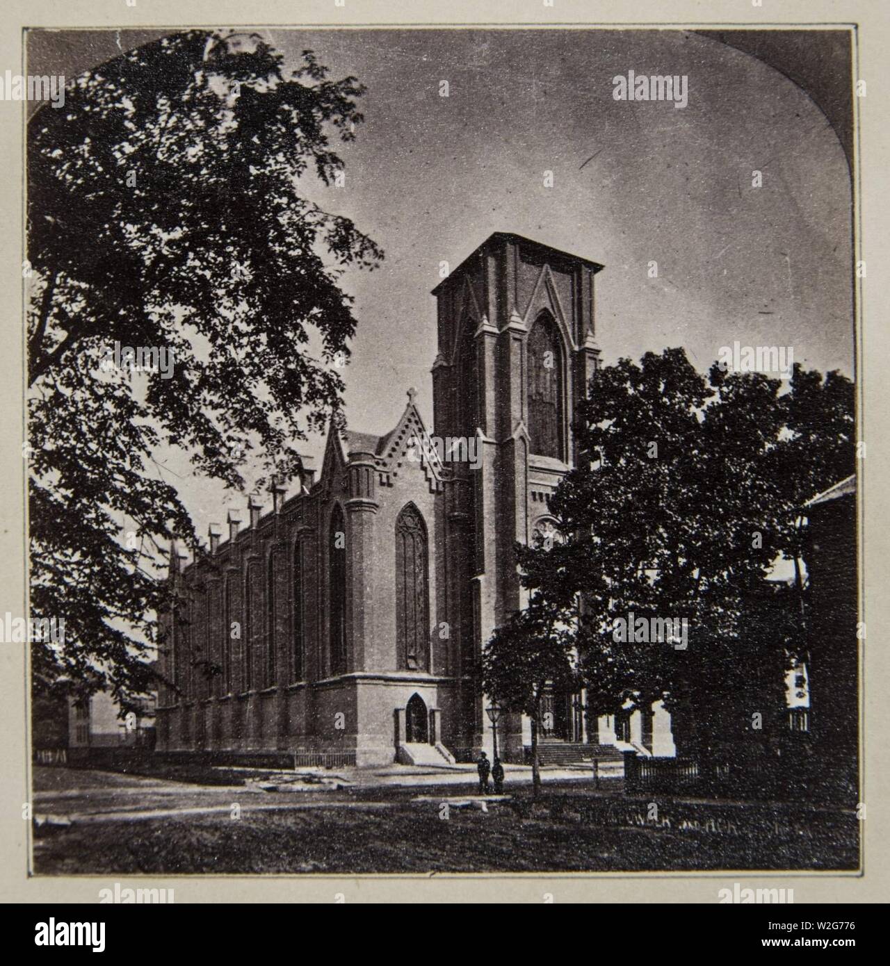 Chicago pre-fire, Cathedral of Holy Name Stock Photo - Alamy
