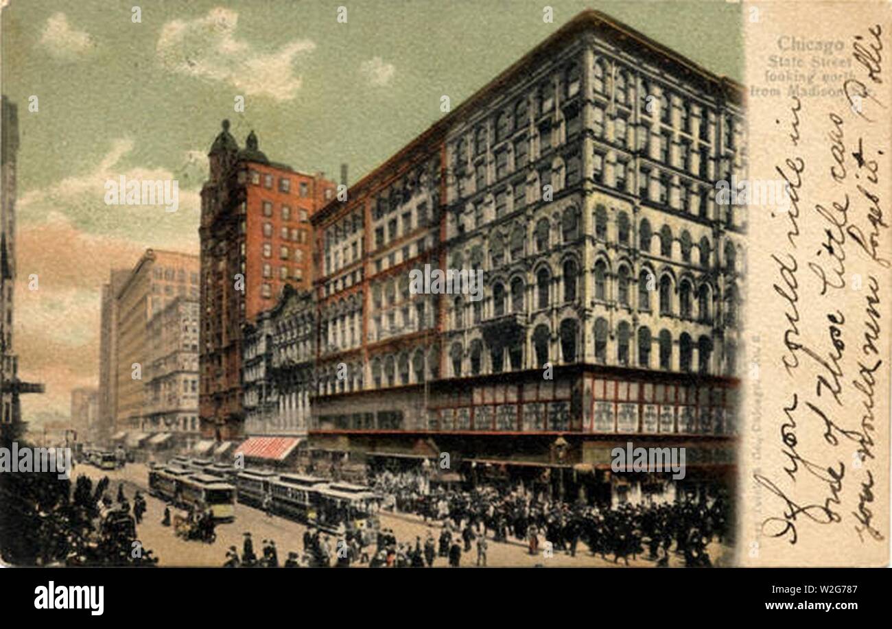 Chicago State Street Stock Photo - Alamy