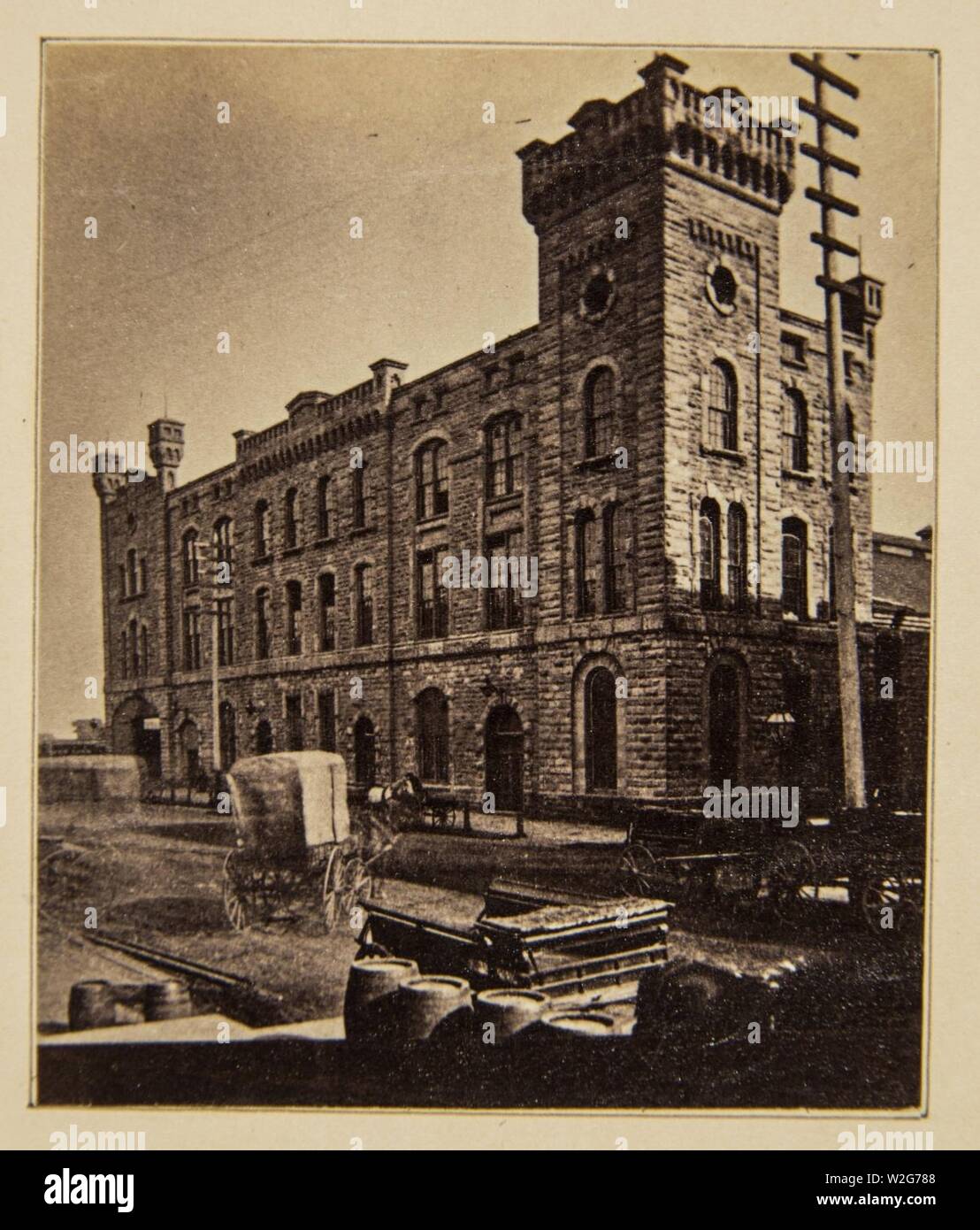 Chicago pre-fire, Union Depot Stock Photo - Alamy