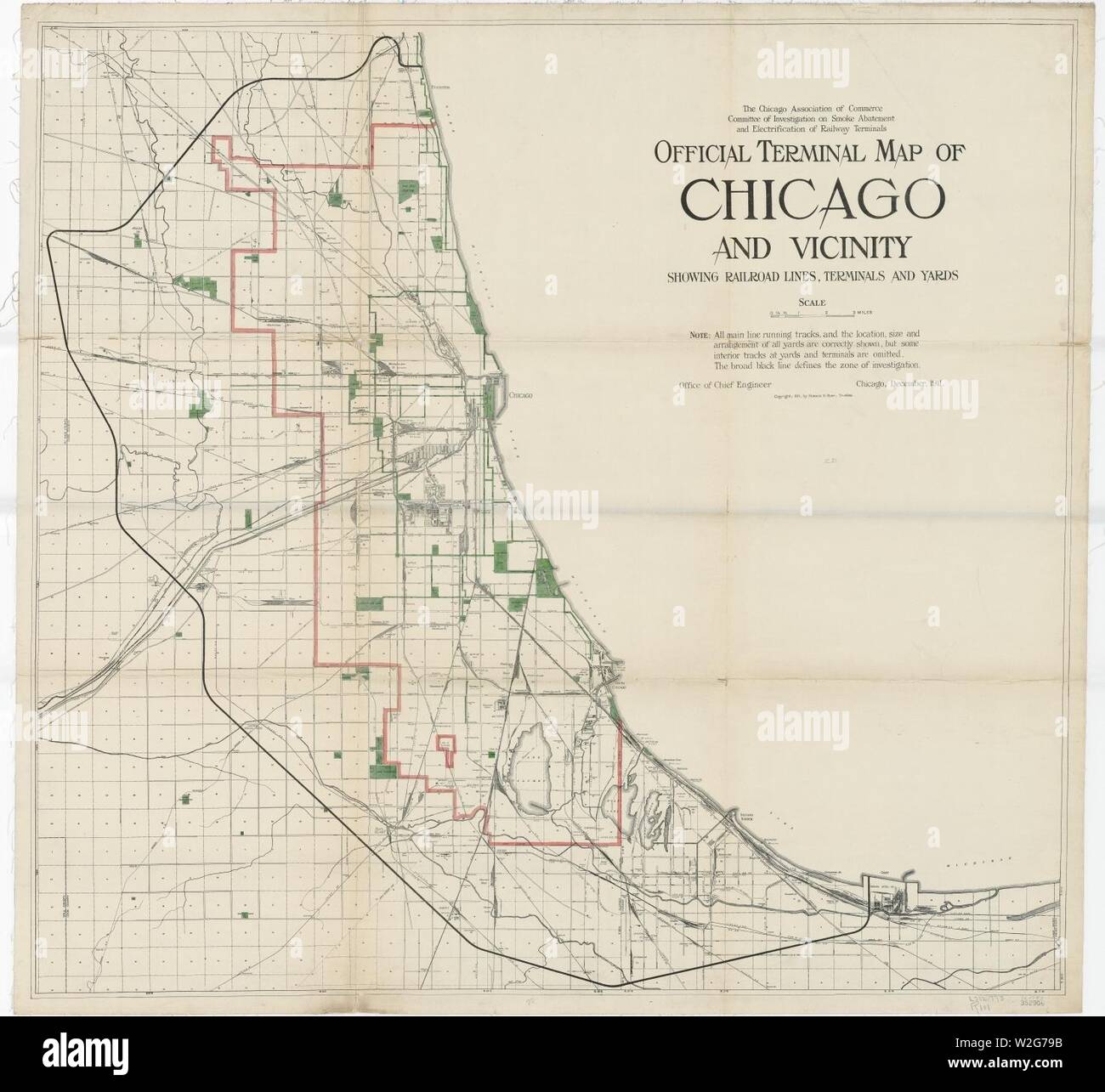 Chicago railroads, 1911 Stock Photo - Alamy