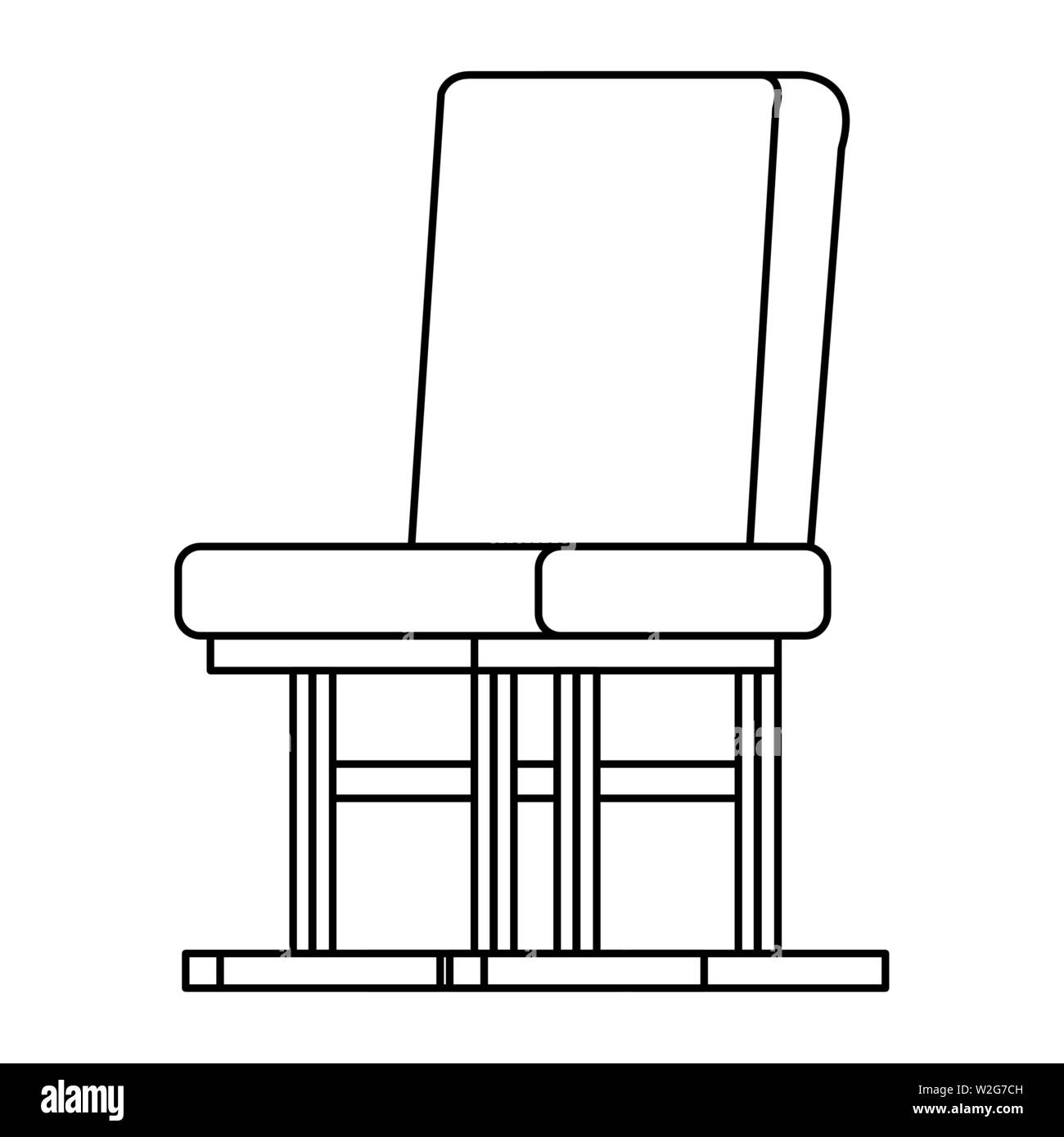 waiting room chair isolated icon Stock Vector Image & Art - Alamy