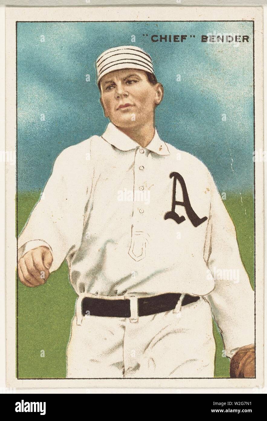 Chief Bender, Philadelphia Athletics, baseball card portrait Stock ...