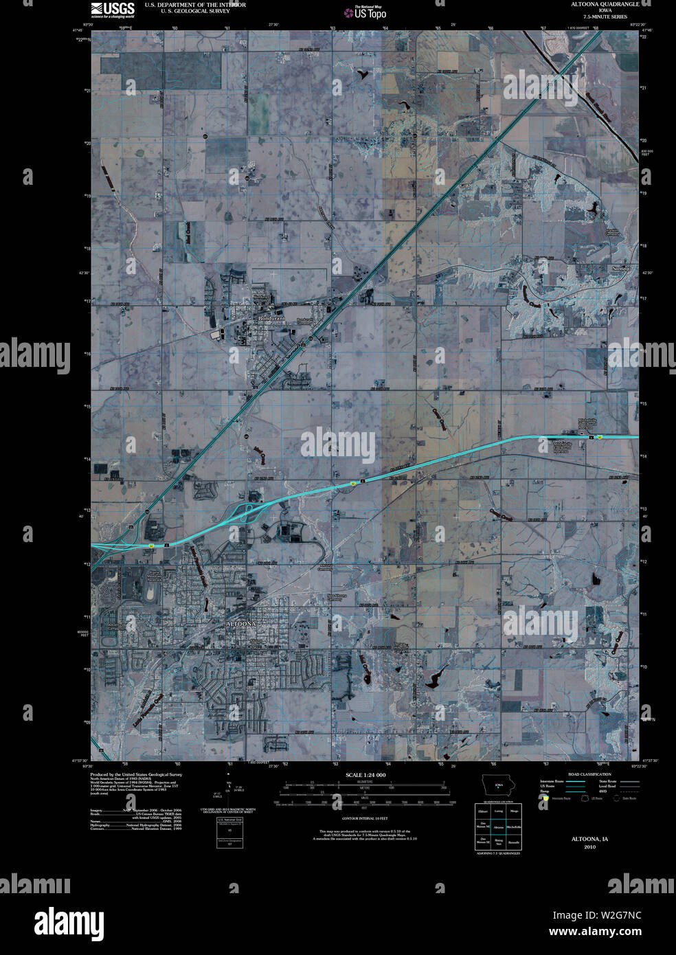 Map of altoona hi-res stock photography and images - Alamy