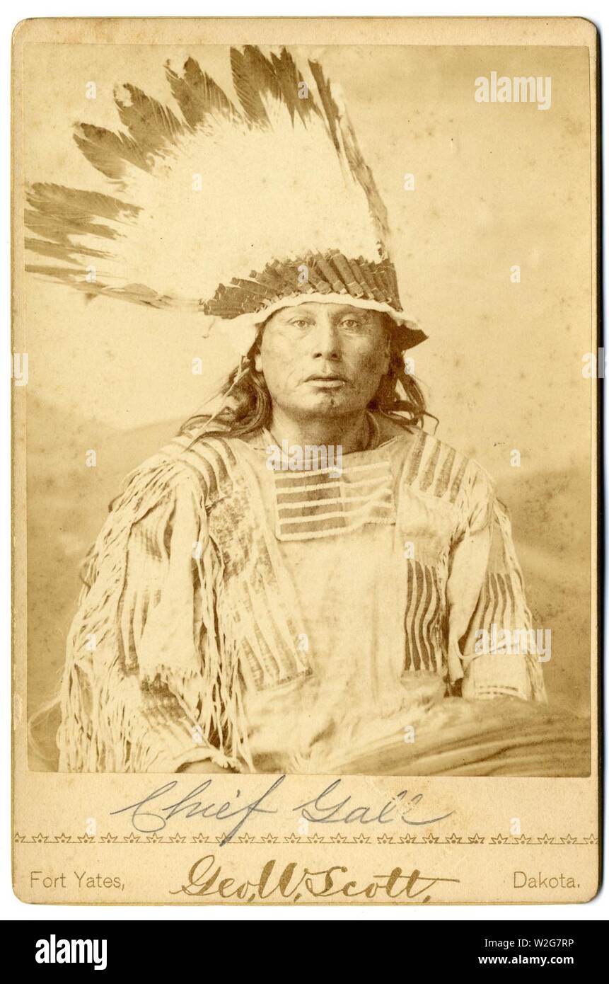 Chief Gall ca1880s Stock Photo - Alamy