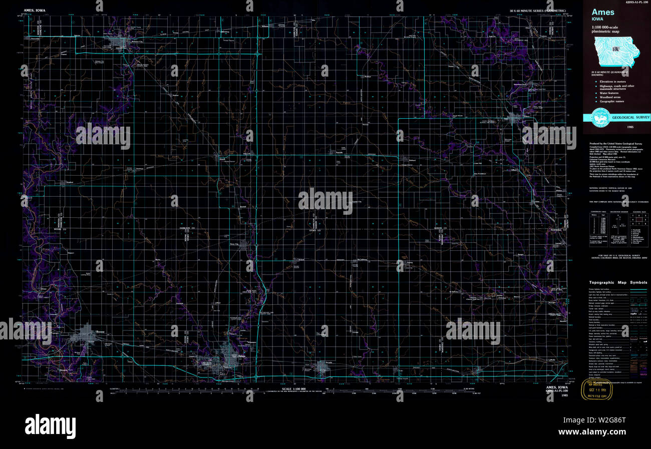 Ames iowa map hi-res stock photography and images - Alamy