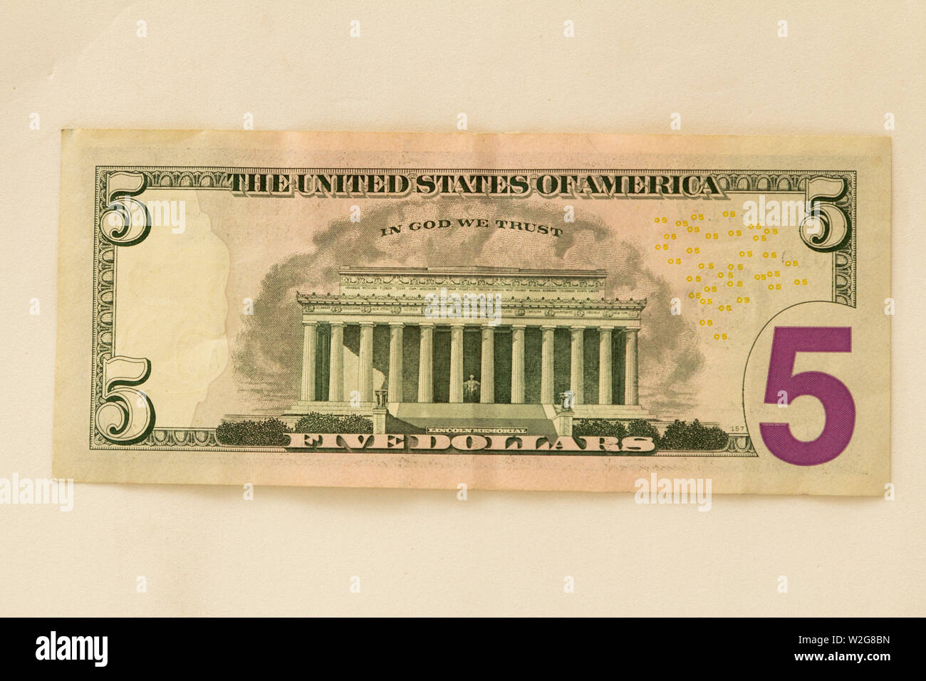 Stack five dollar bills us hi-res stock photography and images - Alamy