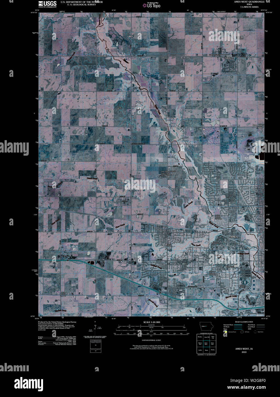 Ames iowa map hi-res stock photography and images - Alamy