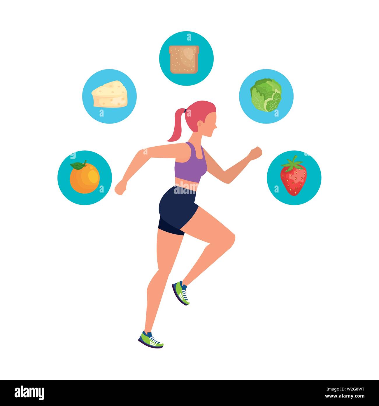 Woman with orange outfit Stock Vector Images - Alamy