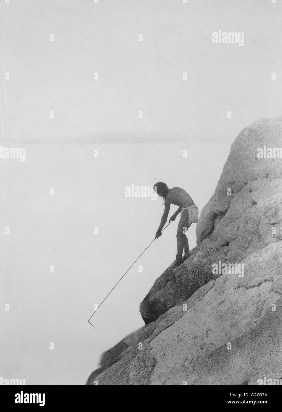 Edward S. Curtis Native American Indians - Fishing with a Gaff-hook ...