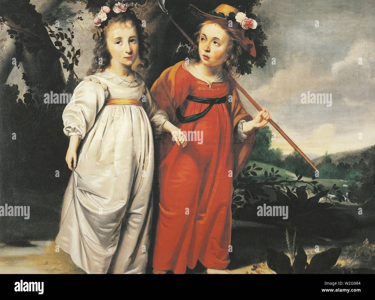 Children dressed as shepherds Stock Photo - Alamy