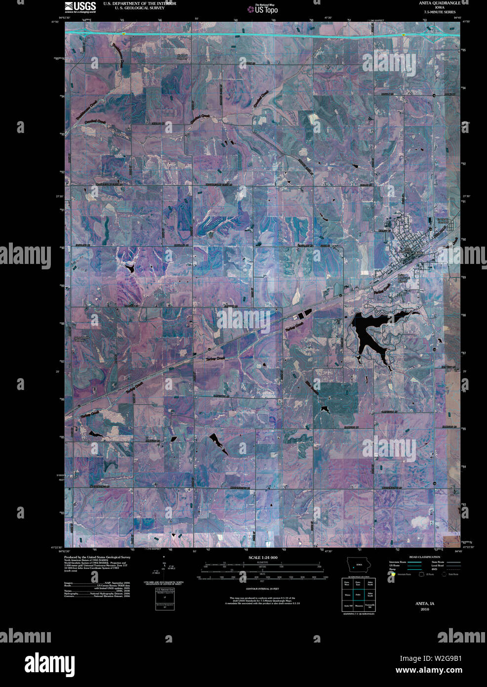 Map of anita hi-res stock photography and images - Alamy