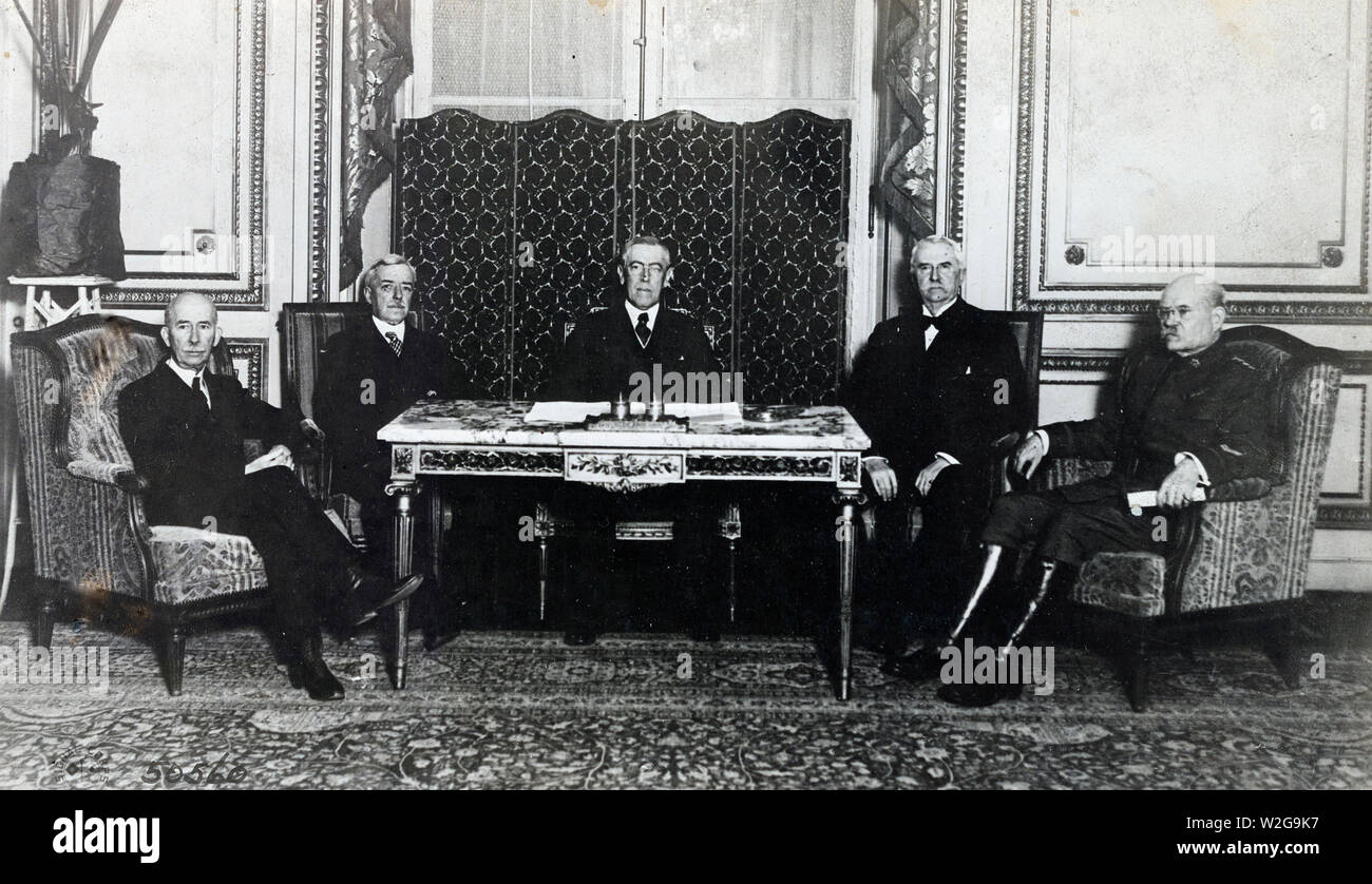 Woodrow wilson paris peace conference hi-res stock photography and ...