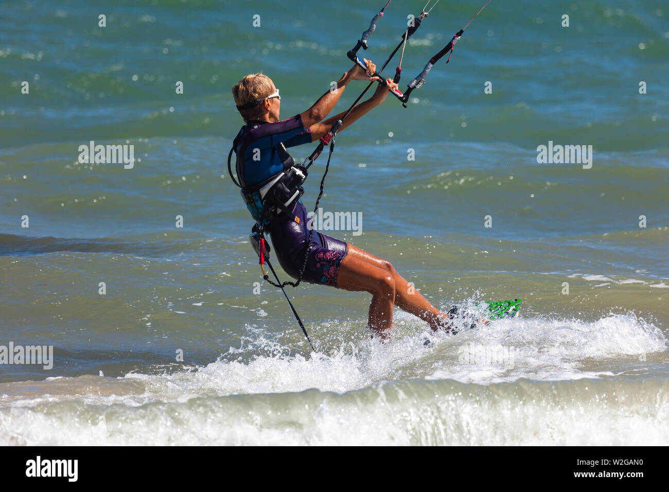 Sport kiting skating Stock Photo - Alamy