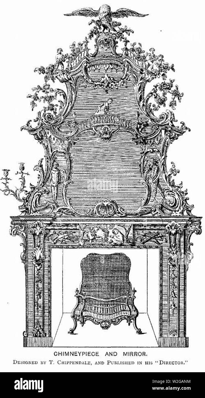 Chimney piece Black and White Stock Photos & Images - Alamy