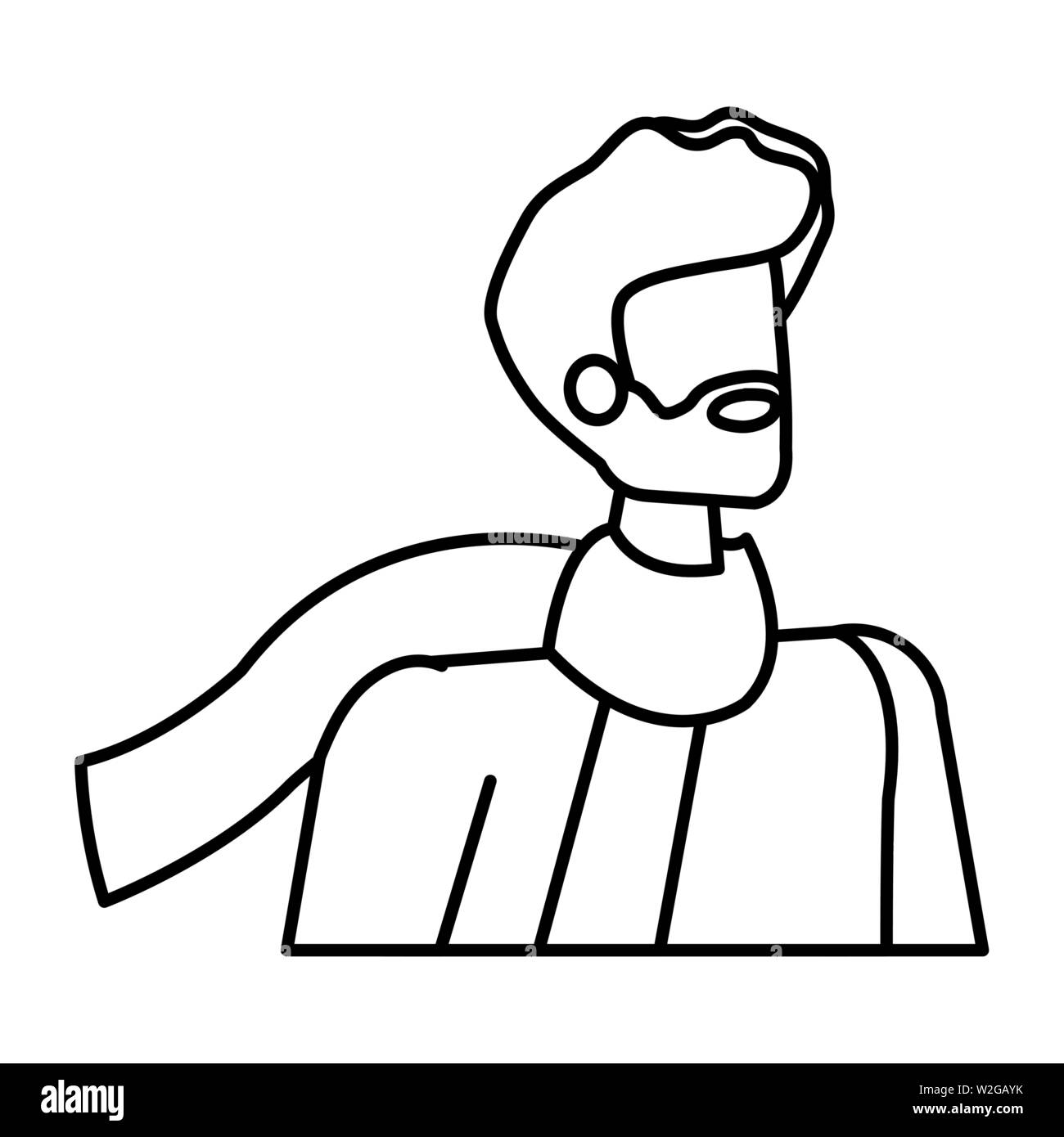 young man with beard avatar character Stock Vector Image & Art - Alamy