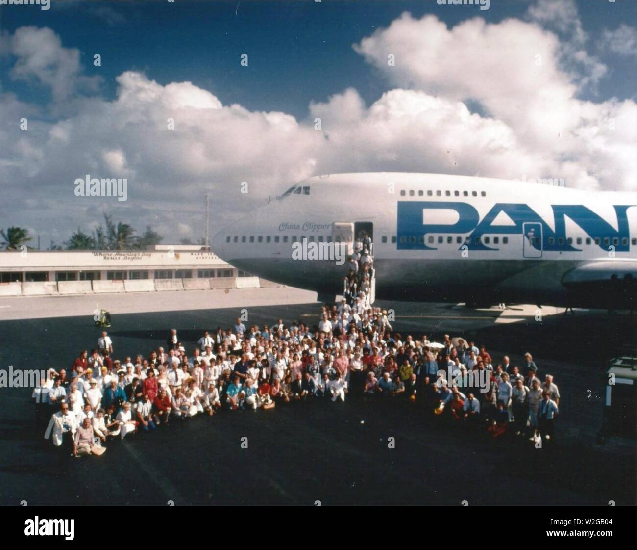 China Clipper II at Wake Island 1985 Stock Photo - Alamy