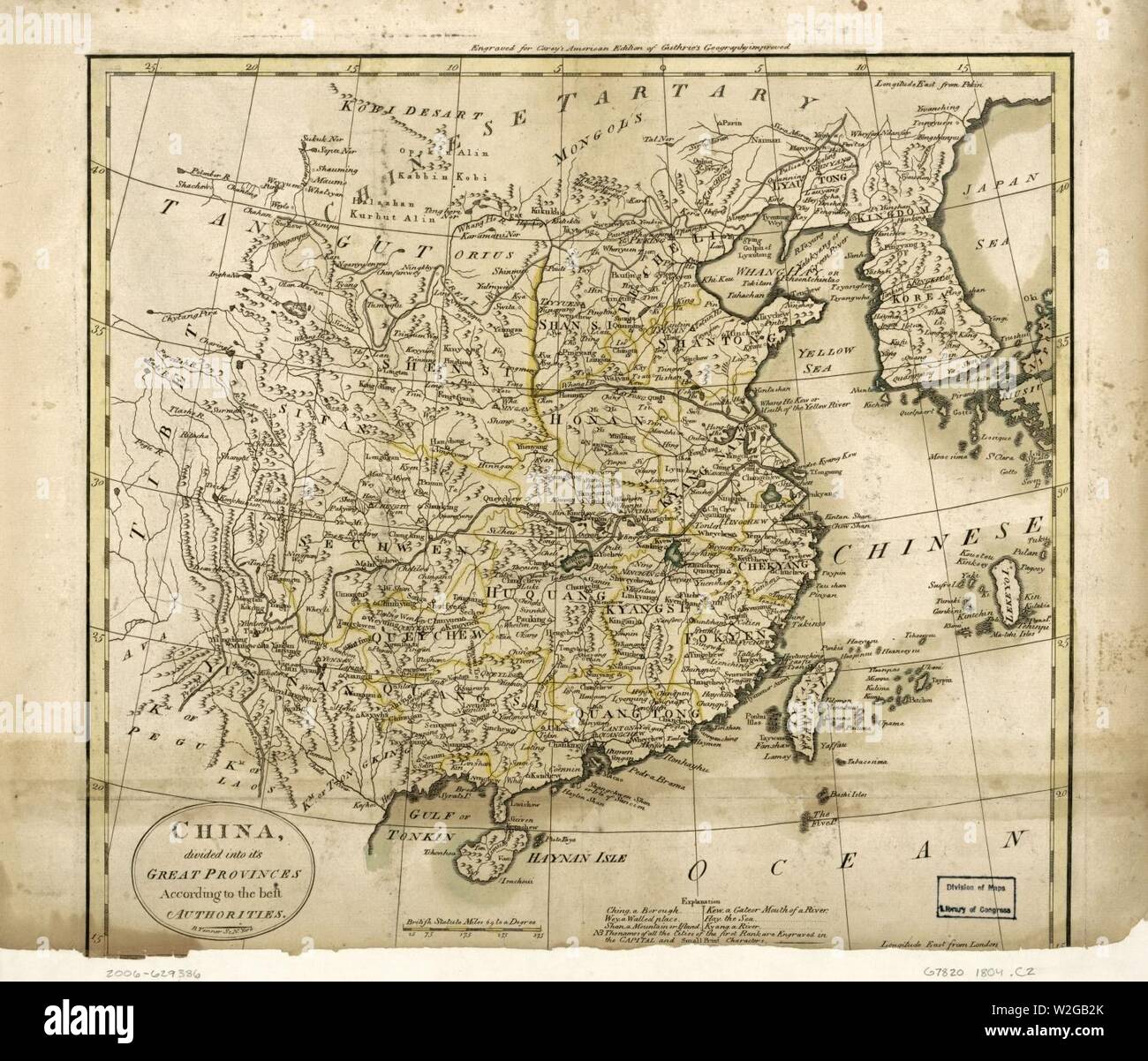 China divided into its great provinces according to the best ...