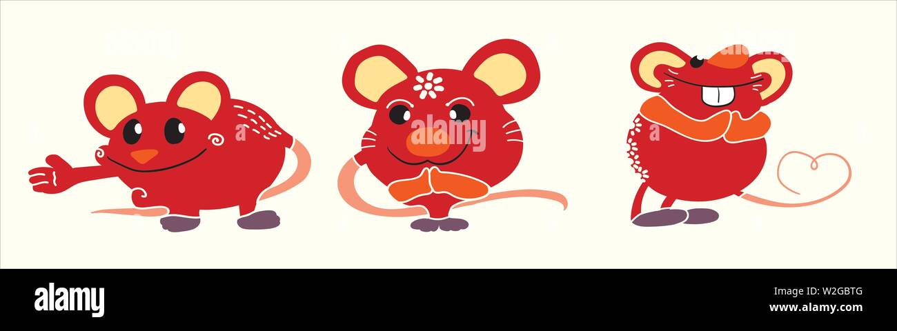 Rat zodiac. The animal of the Chinese zodiac Stock Vector Image & Art ...