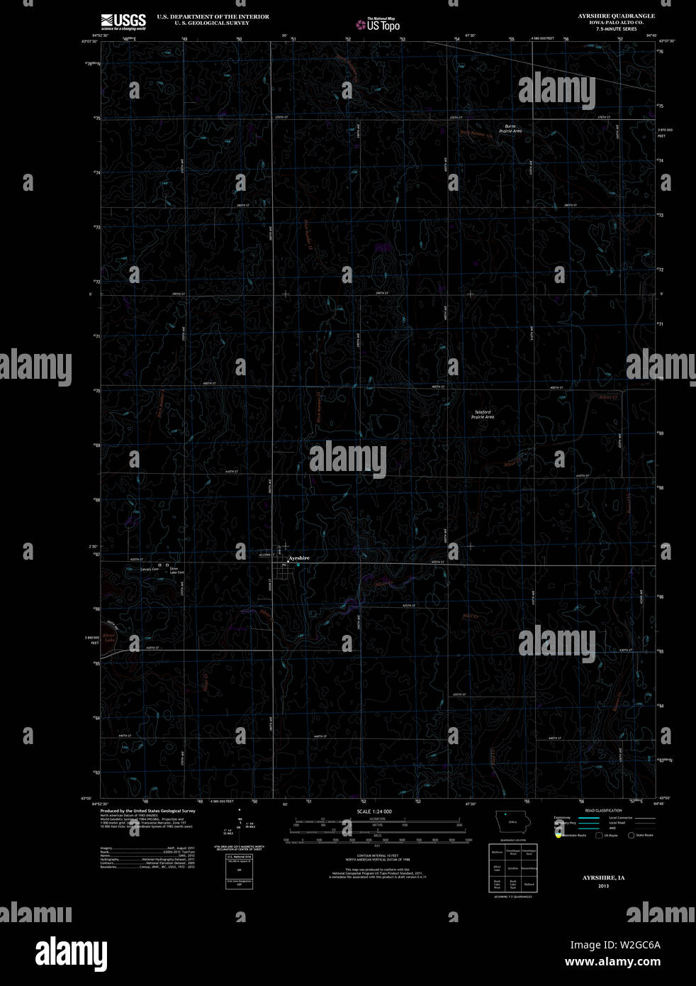 Ayrshire map hi-res stock photography and images - Alamy