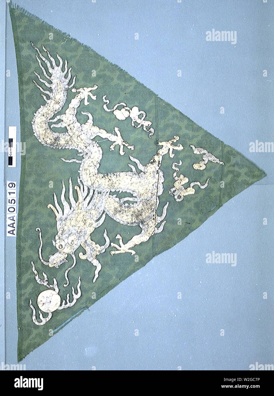 Chinese junk flag Stock Photo - Alamy