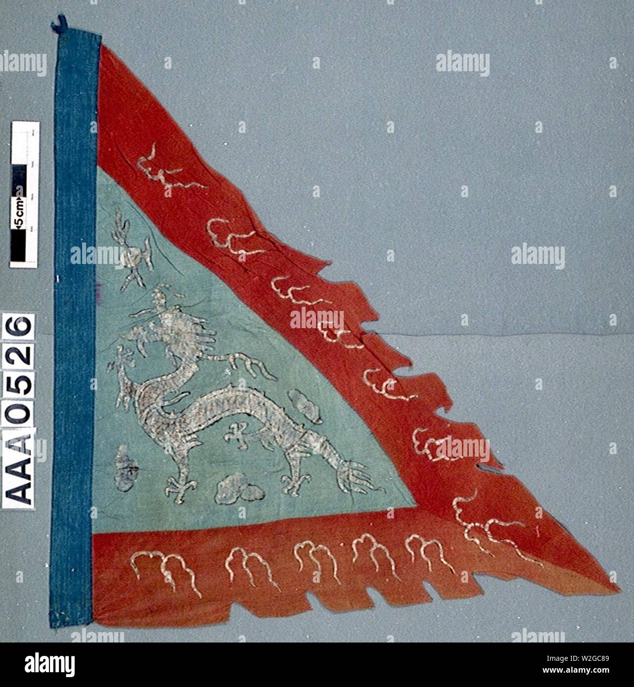 Chinese junk flag Stock Photo - Alamy