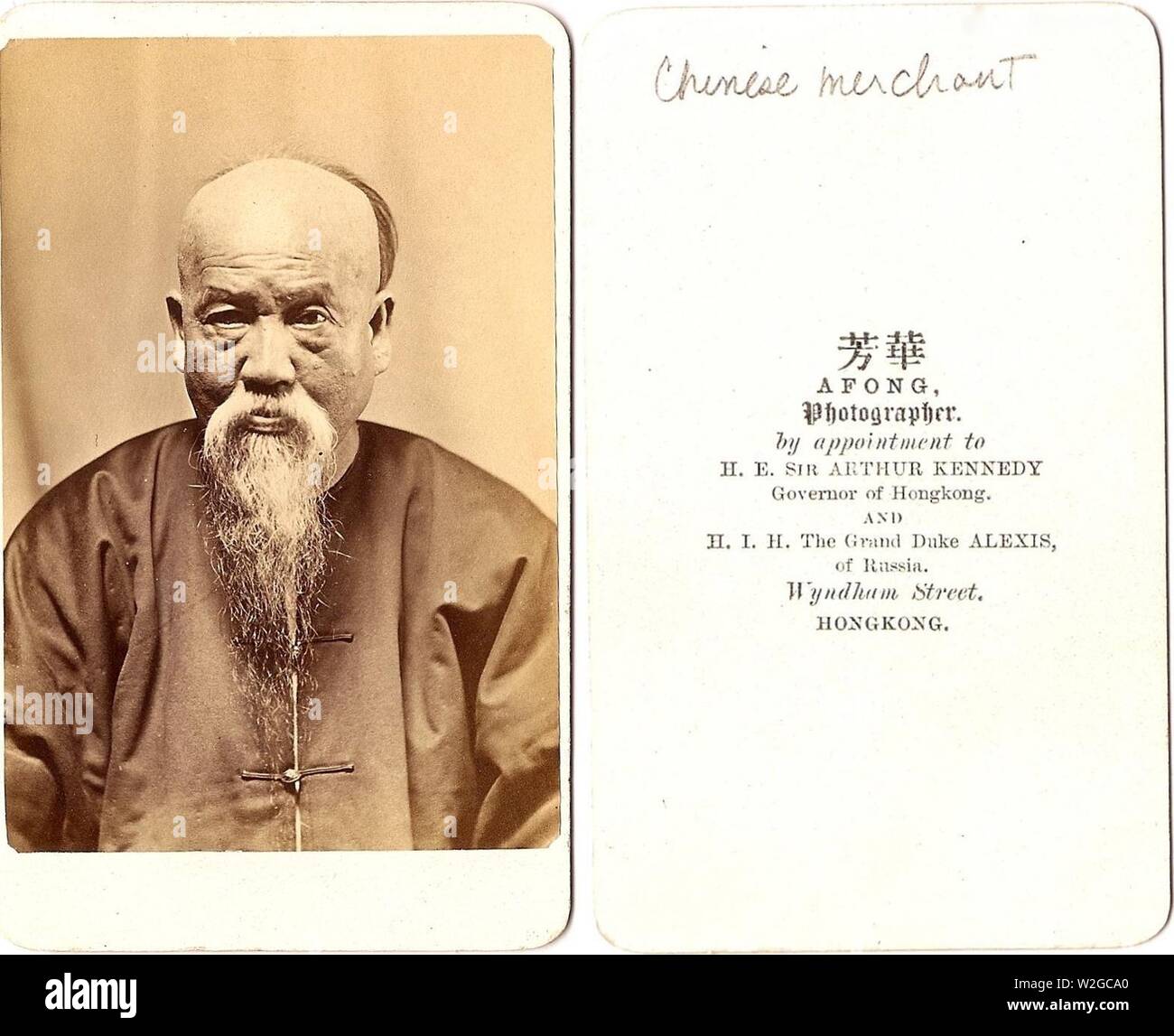 Chinese merchant by Lai Afong Stock Photo - Alamy