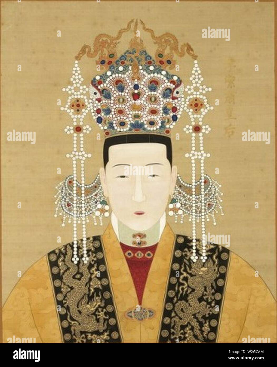 Chinese Ming Dynasty Empress XiaoJie Stock Photo - Alamy