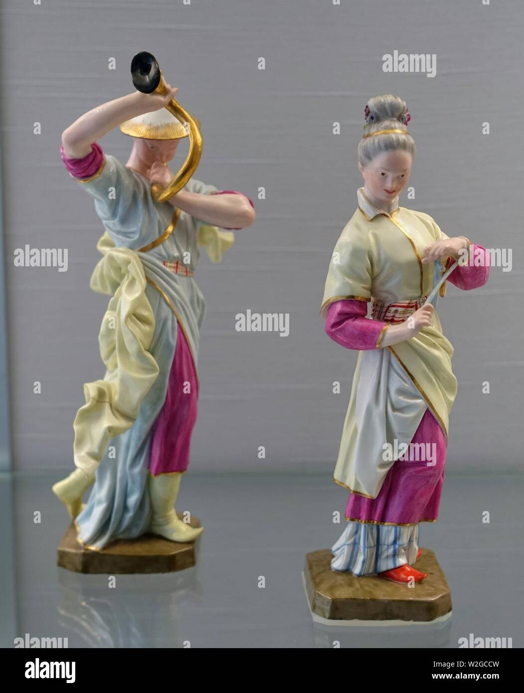 Chinese pair by Johann Peter Melchior, Hochst, after 1766, porcelain ...