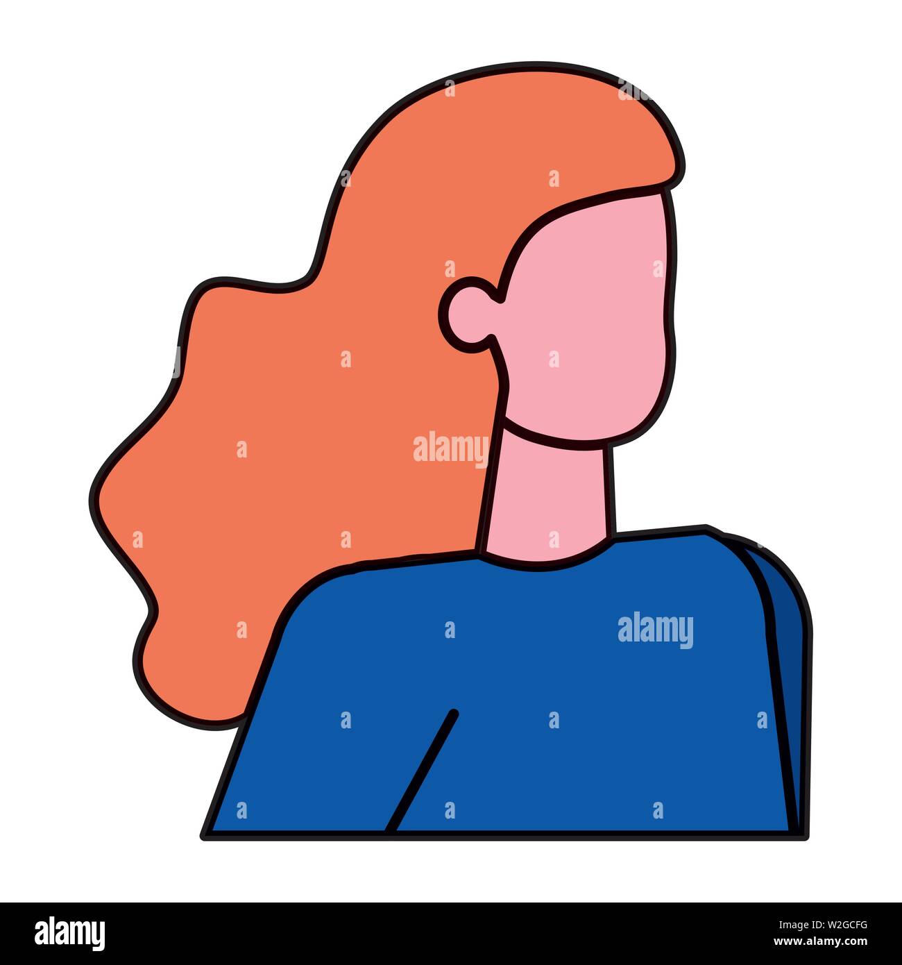 beautiful young woman avatar character Stock Vector Image & Art - Alamy