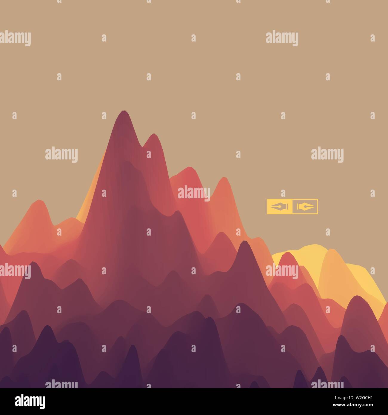 Mountainous topography Stock Vector Images - Alamy
