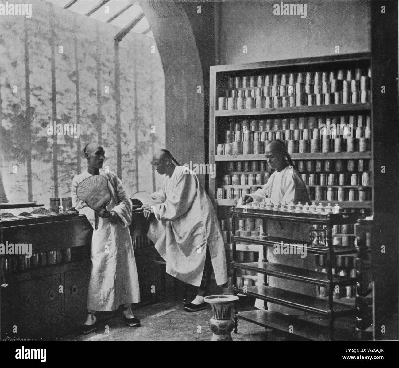 Chinese Tea Dealers Stock Photo - Alamy