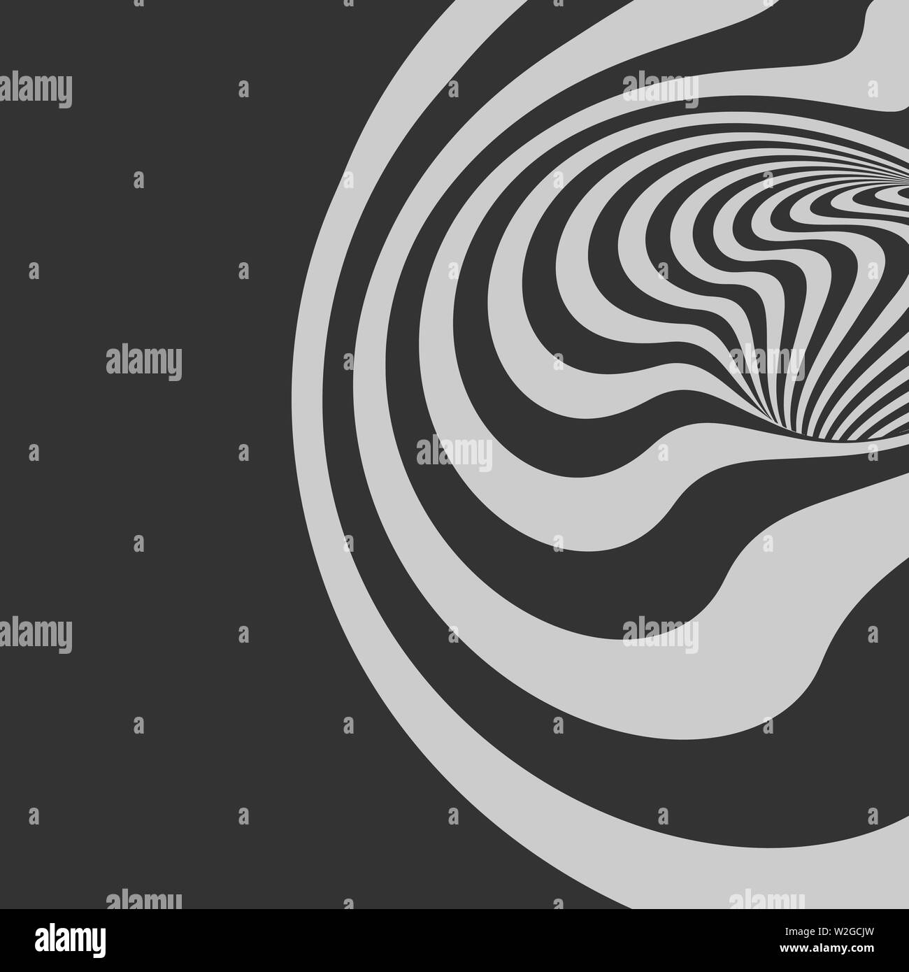 Pattern With Optical Illusion. Abstract Background. Optical Art. 3d ...