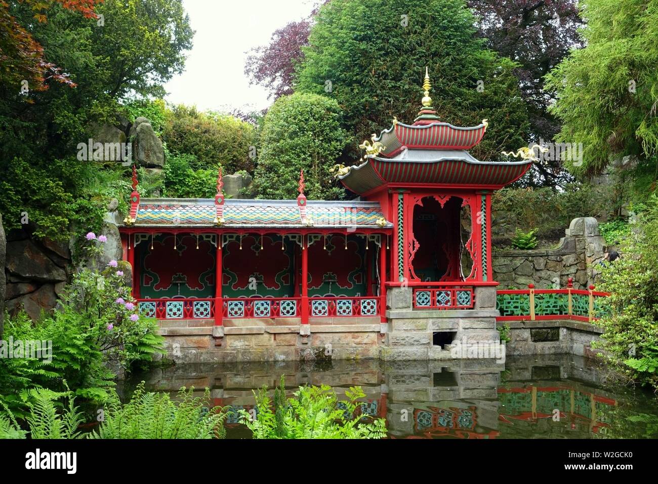 Chinese Temple - Biddulph Grange Garden - Staffordshire, England Stock ...