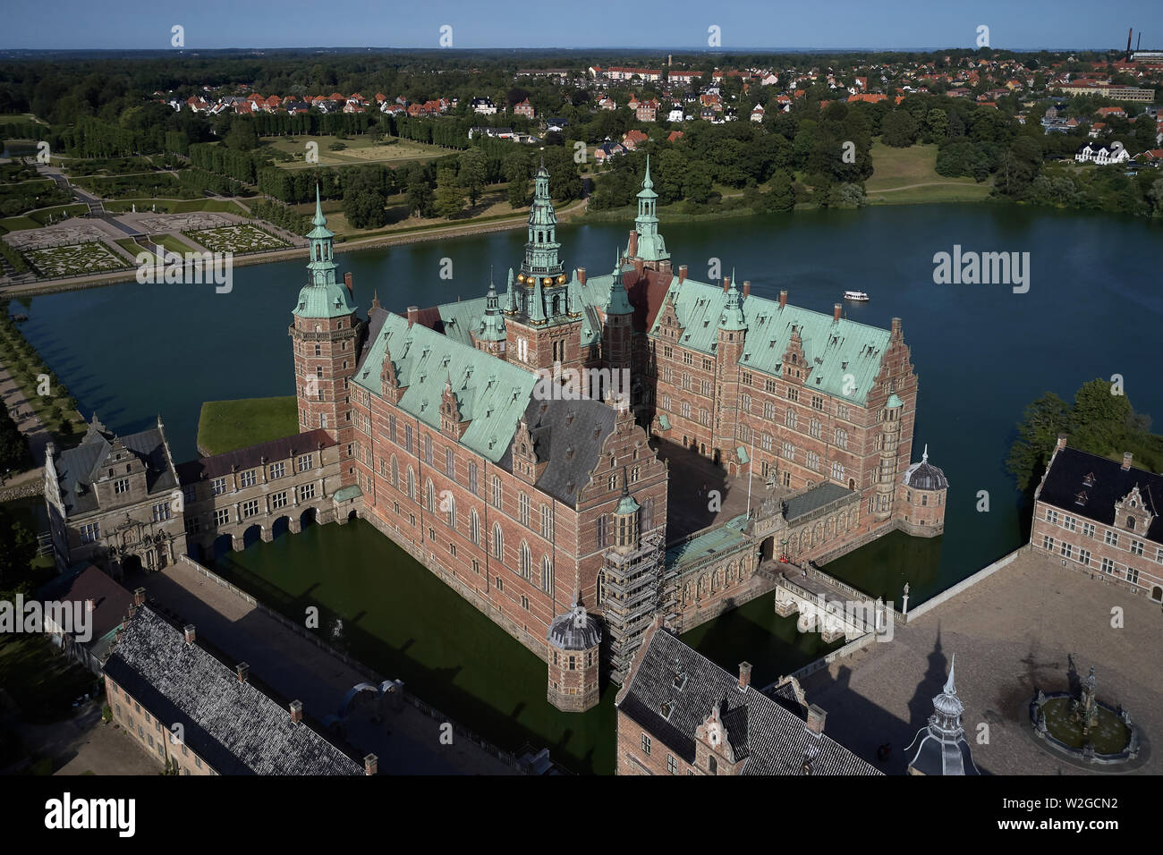 Frederiksborg castle aerial hi-res stock photography and images - Alamy