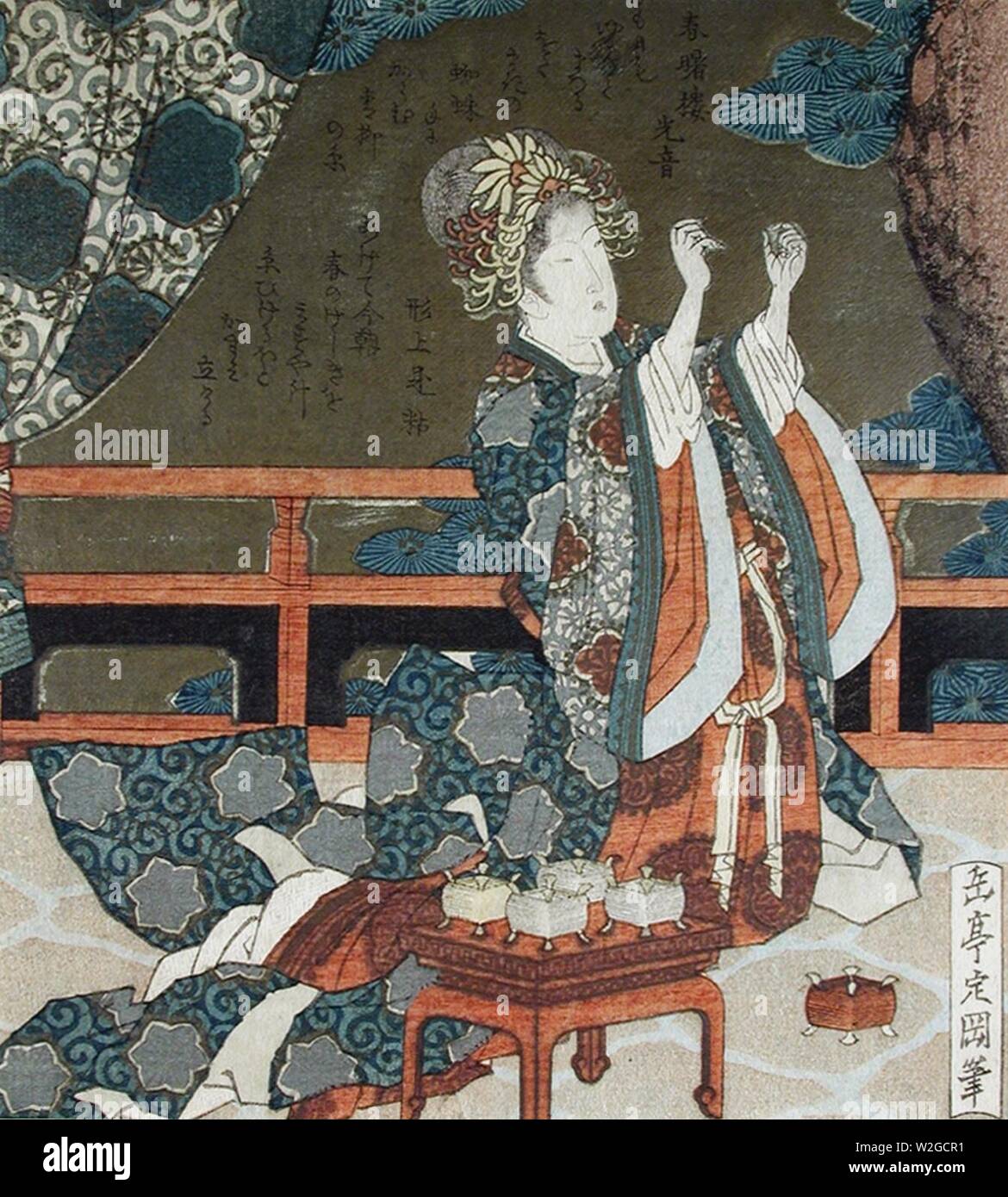 Chinese woman examining a thread (5759414830 Stock Photo - Alamy