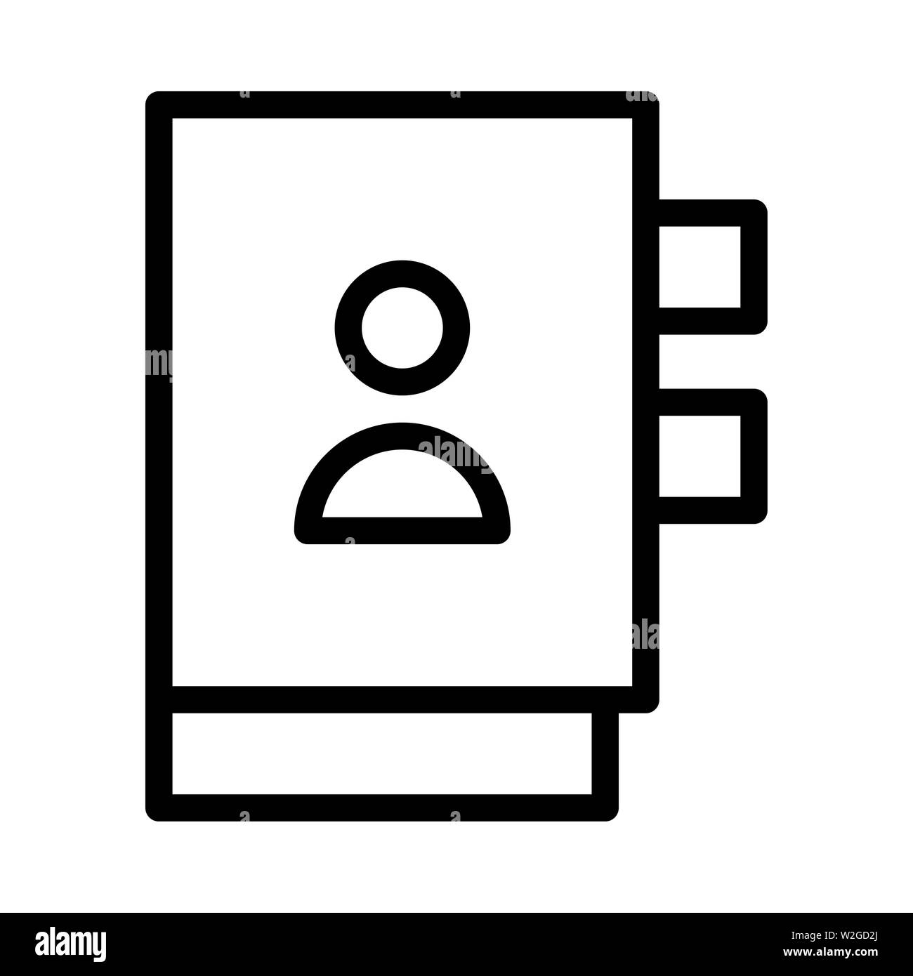 Contacts Book Icon Flat Illustration Of Contacts Book Vector Icon For Web Pattern Design Etc