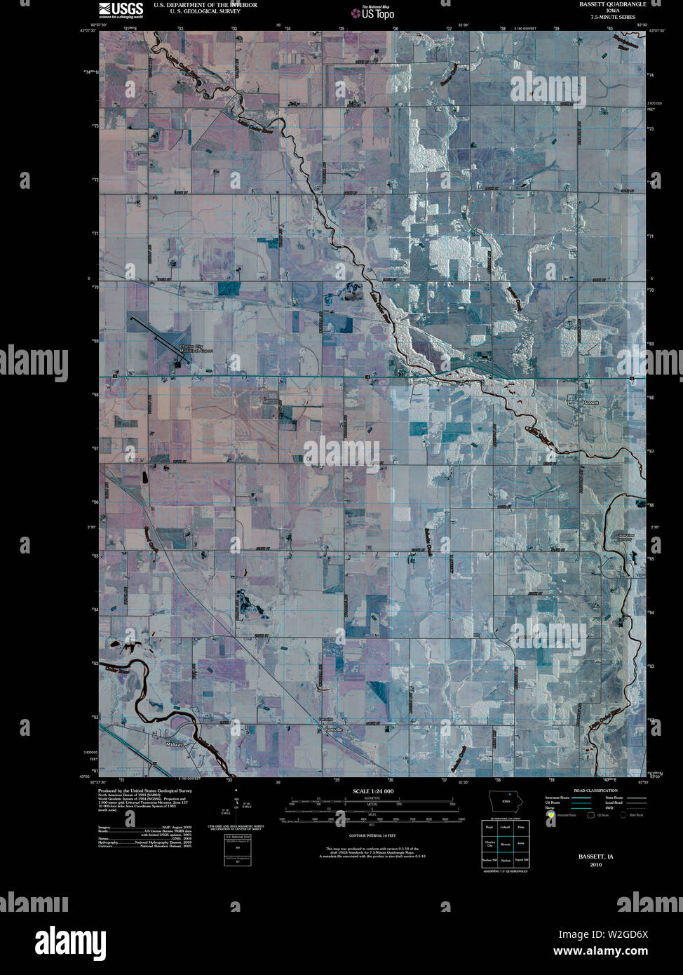 Map of bassett hi-res stock photography and images - Alamy