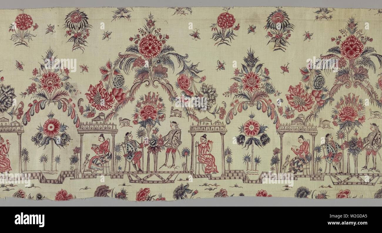 Chintz Border (India), mid-18th century Stock Photo - Alamy